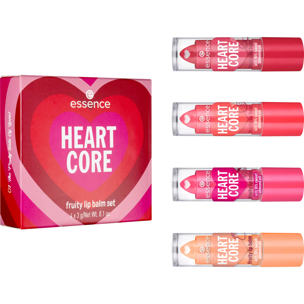 Essence Heart Core Fruity Lip Balm Set | Loolia Closet